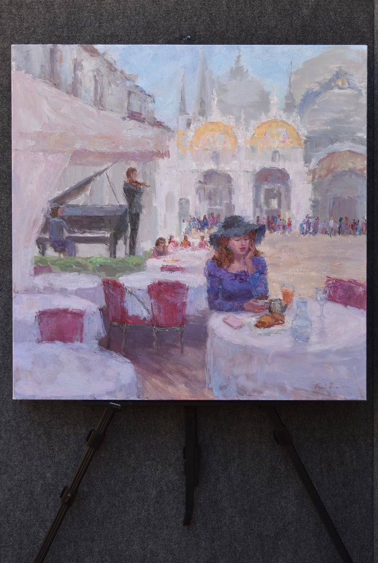 Oksana Johnson - Breakfast on Piazza San Marco For Sale at 1stDibs