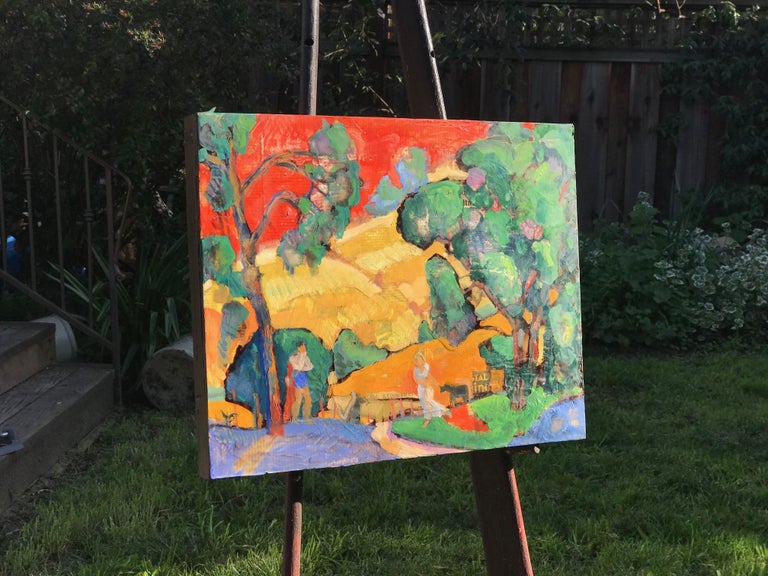 James Hartman - Landscape with Figures For Sale at 1stDibs