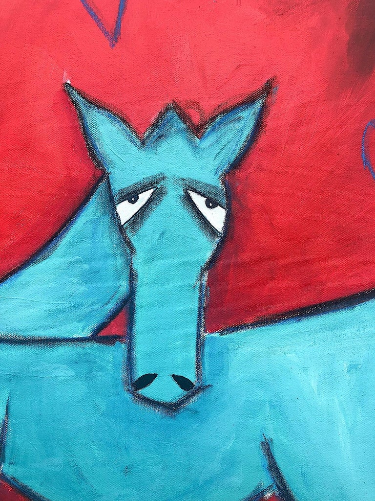 Rick Hamilton - Contemporary Horse Painting, Horse Love For Sale at 1stDibs