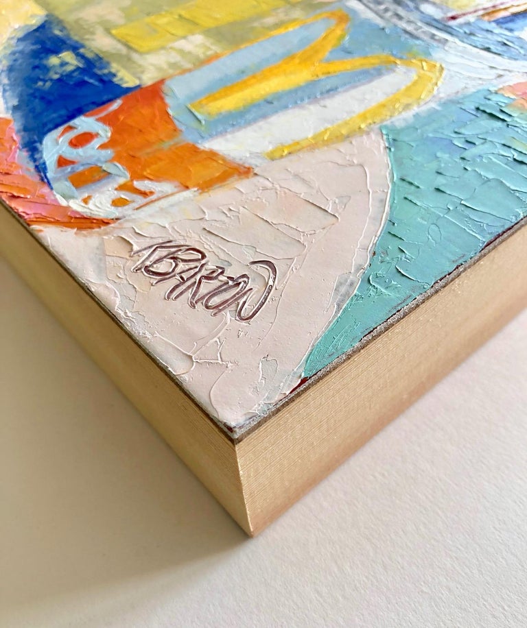 Karen Barton - Fast Food, Oil Painting For Sale at 1stDibs