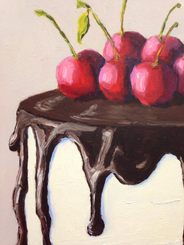 Pat Doherty - Chocolate Cherry Cake, Oil Painting For Sale at 1stDibs ...