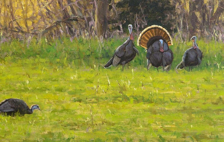Nathan Hager - Spring Strut - Wild Turkeys, Oil Painting For Sale at ...