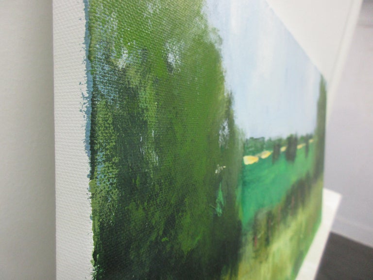 Janet Dyer - Fence and Fields, Ohio, Original Painting For Sale at 1stDibs