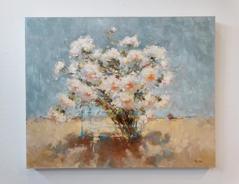 Tricia May - Delicate Flowers, Oil Painting For Sale at 1stDibs