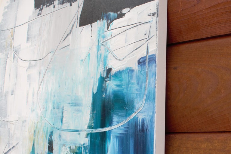 Jane Robinson - Blue Tango, Abstract Painting For Sale at 1stDibs