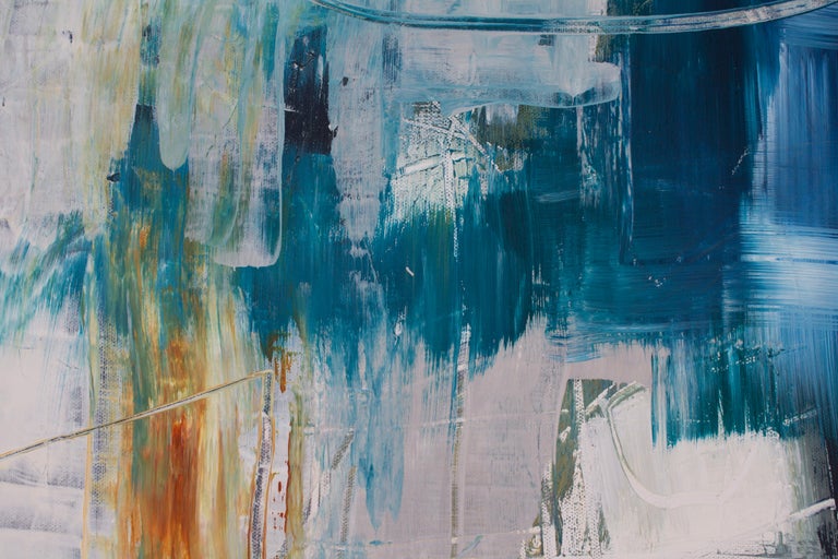 Jane Robinson - Blue Tango, Abstract Painting For Sale at 1stDibs