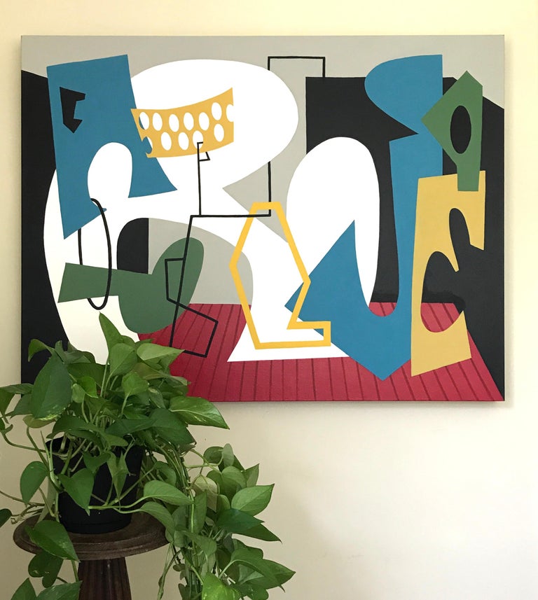 Gwen Gunter - Uncaused Joy, Abstract Painting For Sale at 1stDibs