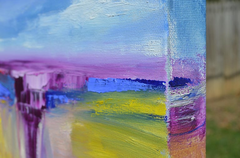 Patrick O'Boyle - Where Land and Ocean Meet 3, Abstract Oil Painting ...