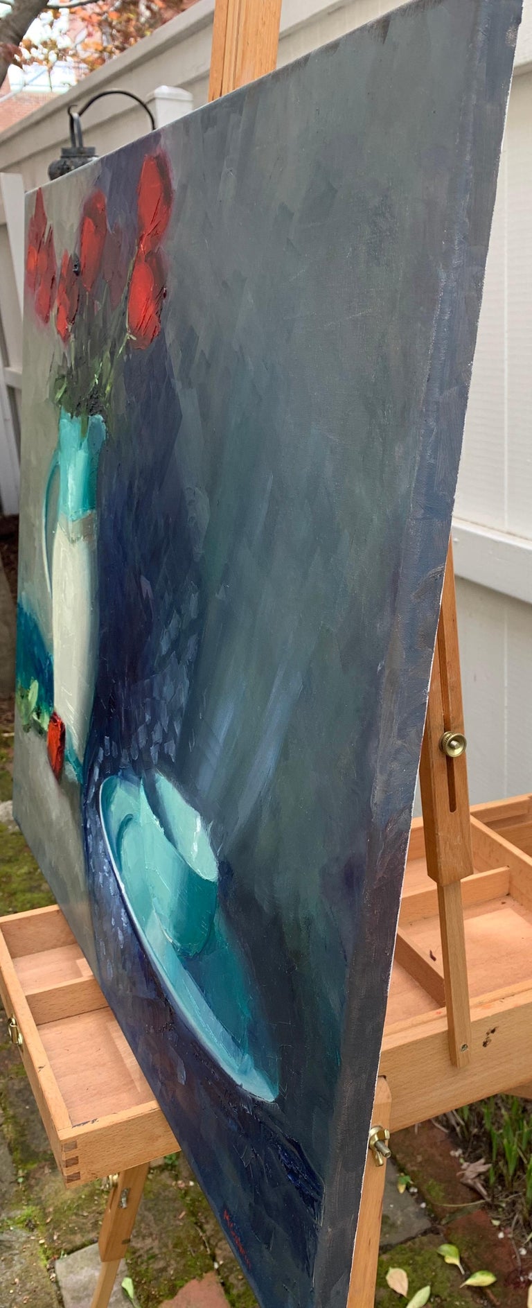 Mary Beth Gaiarin - Pitcher with a Blue Bowl, Oil Painting For Sale at ...