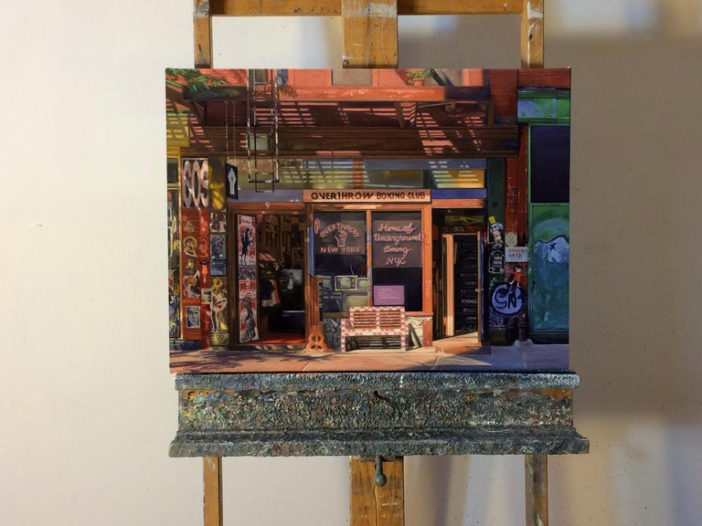 Nick Savides - Overthrow Boxing Club, Oil Painting For Sale at 1stDibs