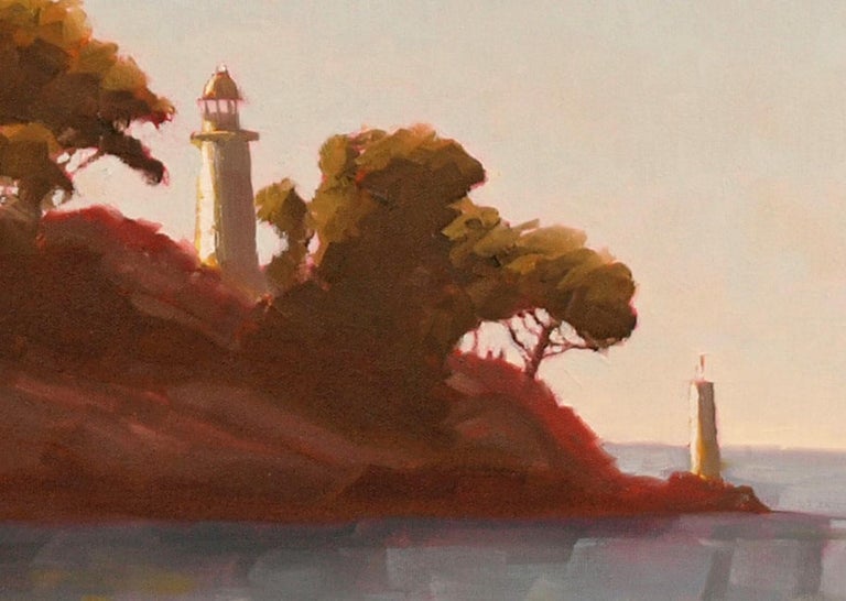 Rodgers Naylor - Lighthouse, Oil Painting For Sale at 1stDibs