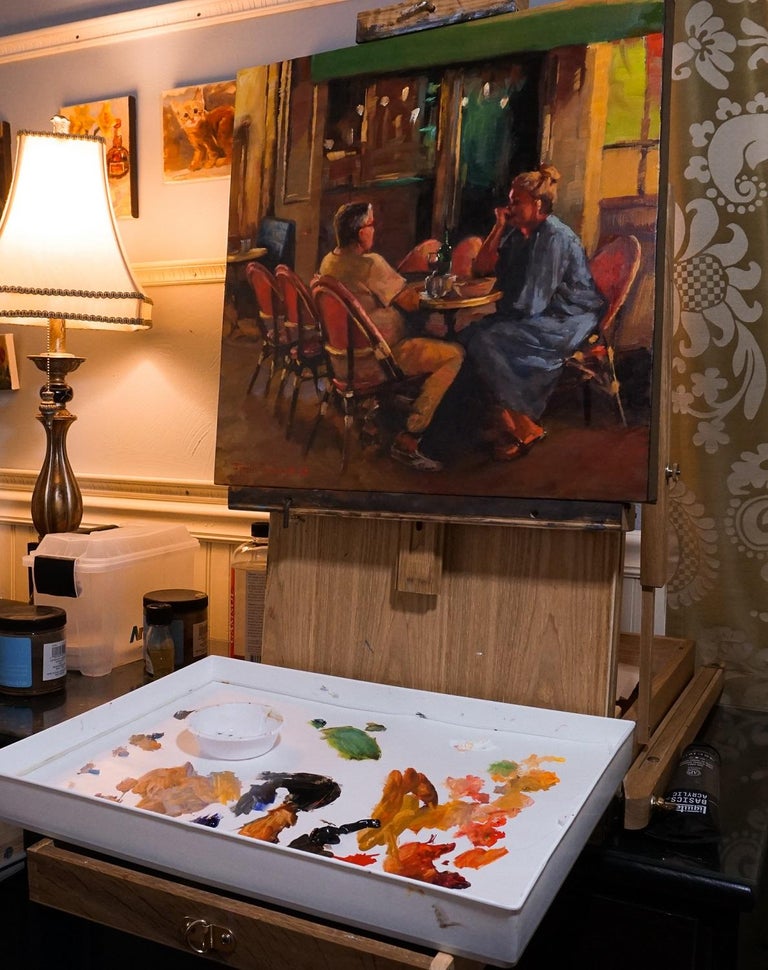 Jonelle Summerfield - Wining and Dining in Provence, Oil Painting For ...