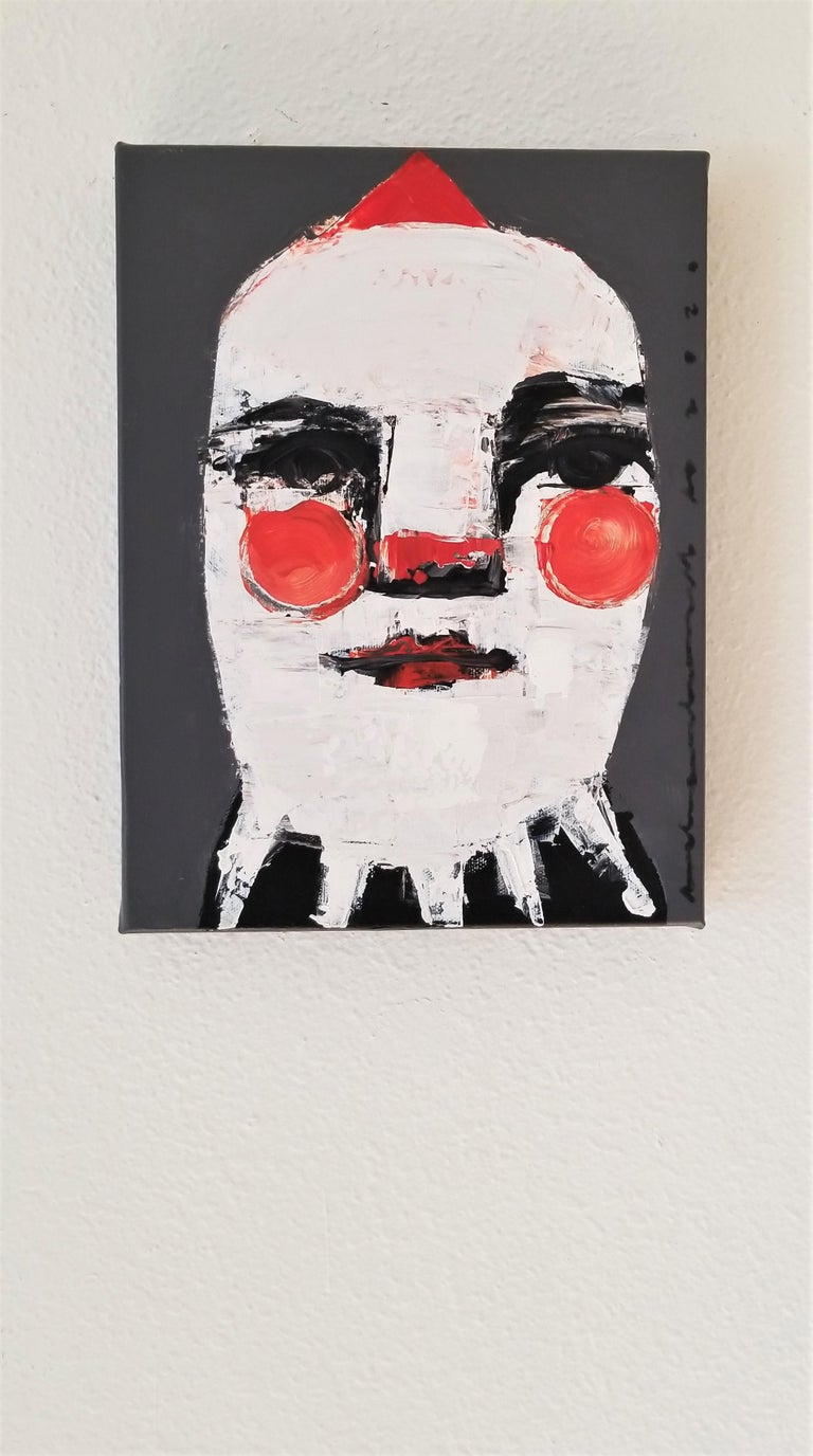 Paulina Archambault - Clown II, Original Painting For Sale at 1stDibs