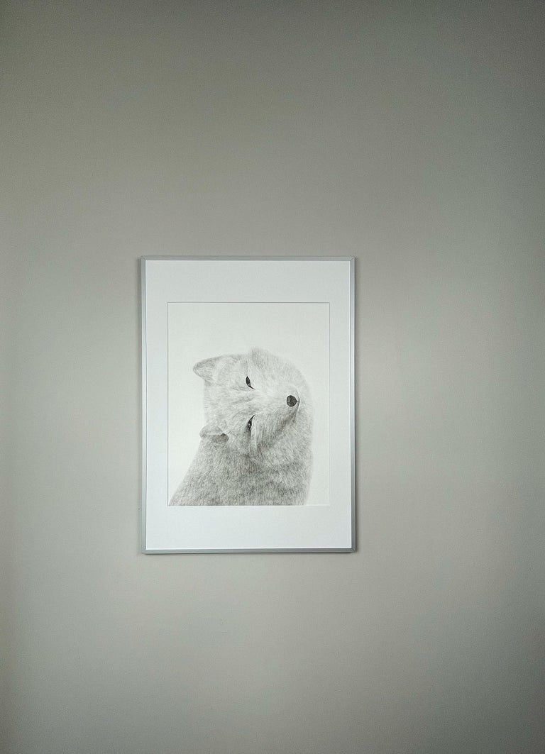 Ziui Vance - Friends for a Sobering Time 07 Snow Fox, Original Painting ...