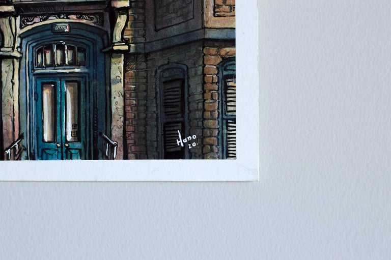 Hano Dercksen - House, St. John, Original Painting For Sale at 1stDibs