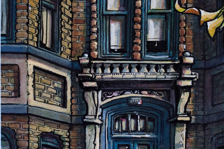Hano Dercksen - House, St. John, Original Painting For Sale at 1stDibs