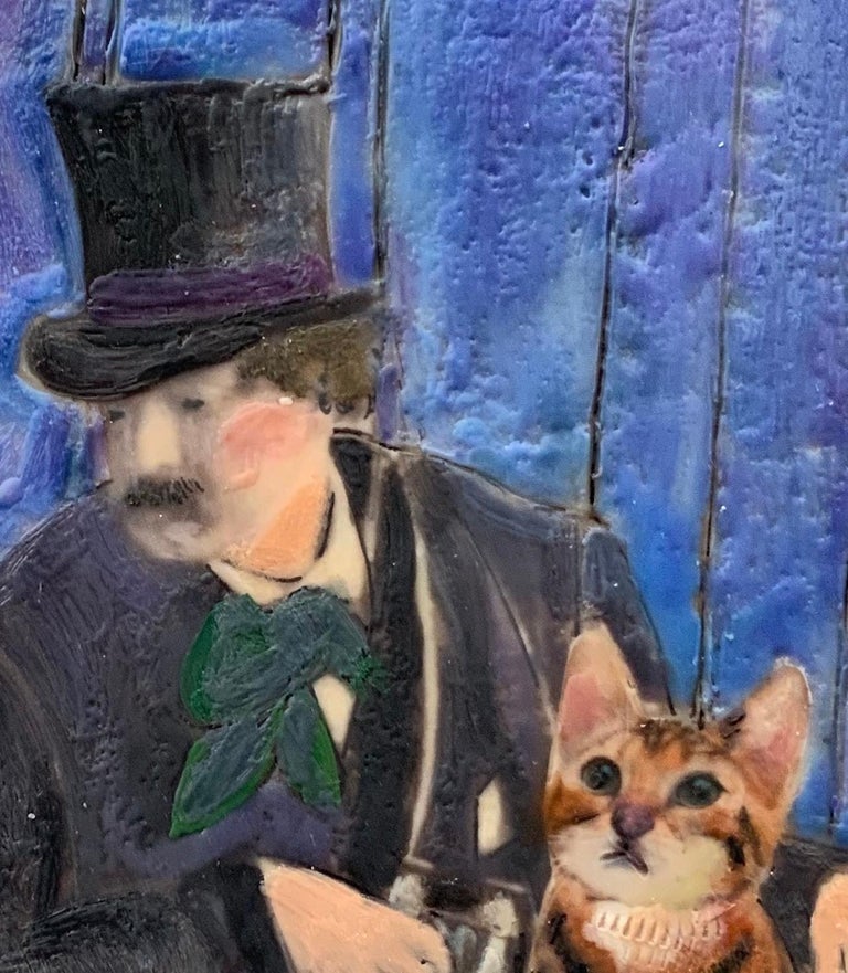 Linda Benenati - Desperately Seeking Someone, Original Painting For ...
