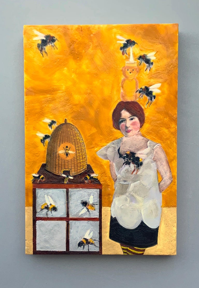 Linda Benenati - Bee It Ever So Humble, Original Painting For Sale at ...