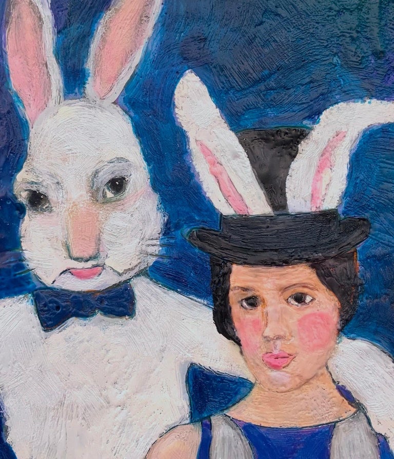 Linda Benenati - Her Friend Harvey, Original Painting For Sale at 1stDibs