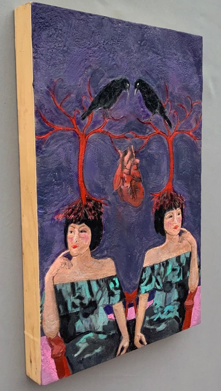 Linda Benenati - Mystery of the Tell-Tale Heart, Original Painting For ...