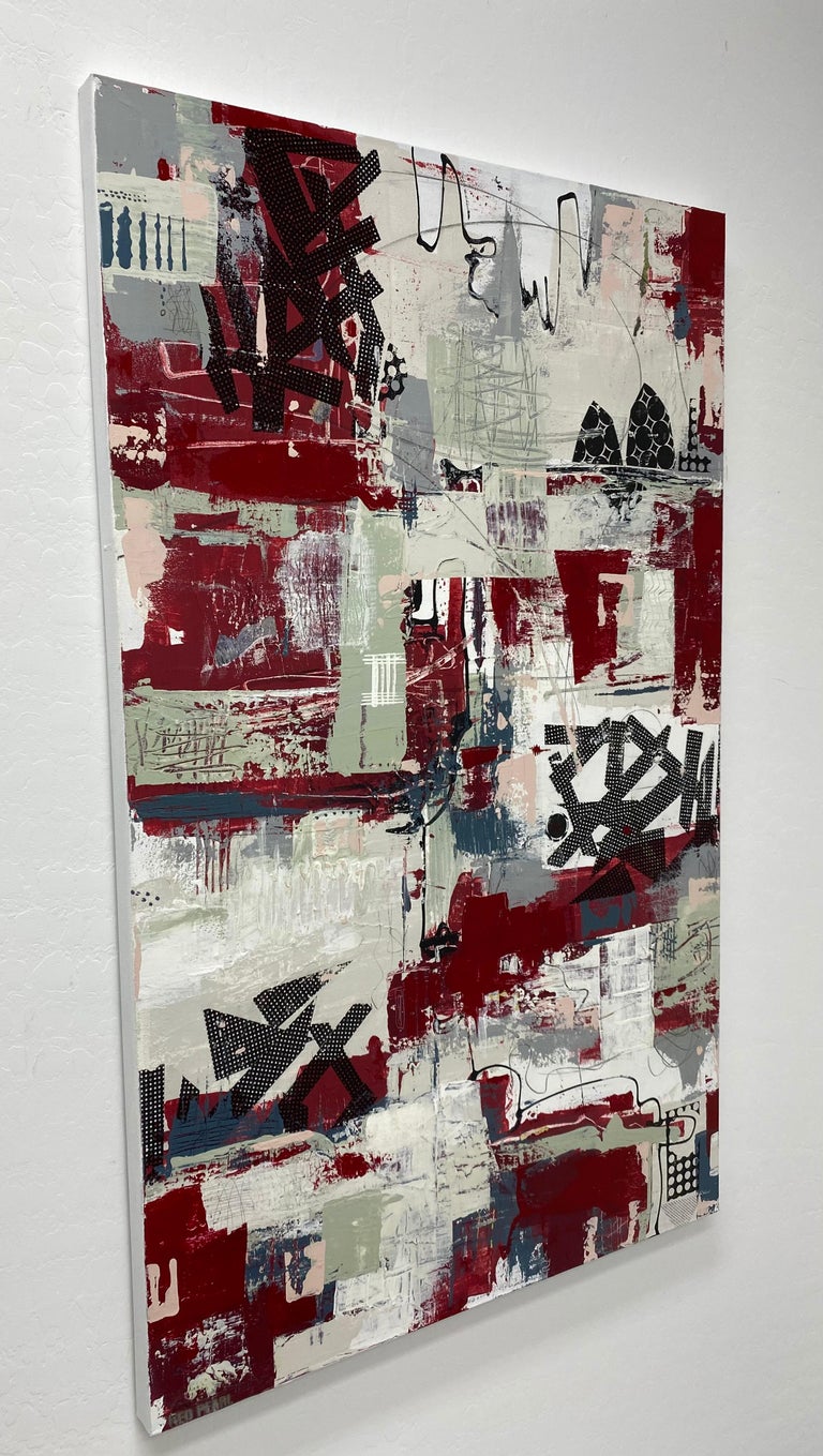 Linda Shaffer - Free Parking, Abstract Painting For Sale at 1stDibs