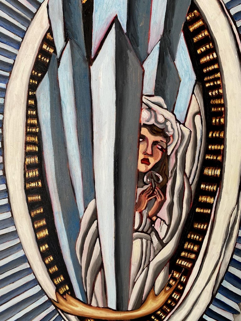 Rachel Srinivasan - Ace of Swords, Oil Painting For Sale at 1stDibs