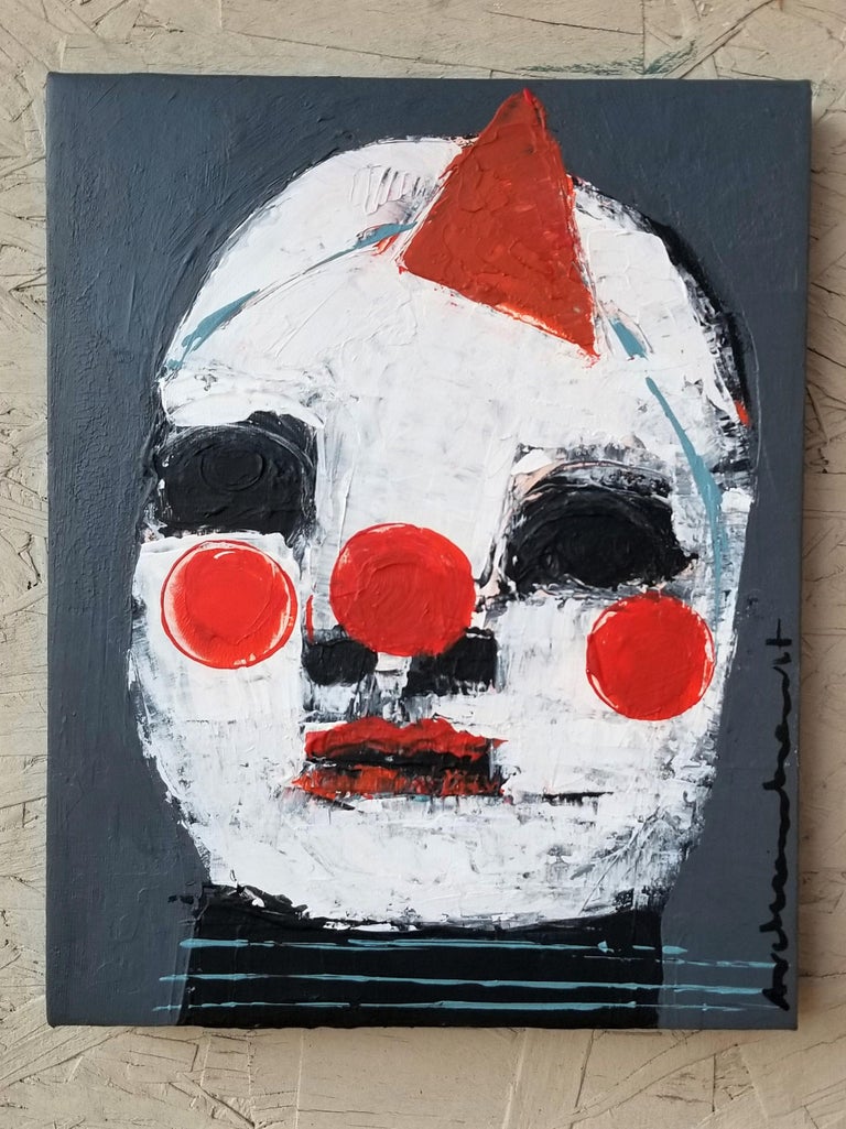 Paulina Archambault - Baby Clown, Original Painting For Sale at 1stDibs ...