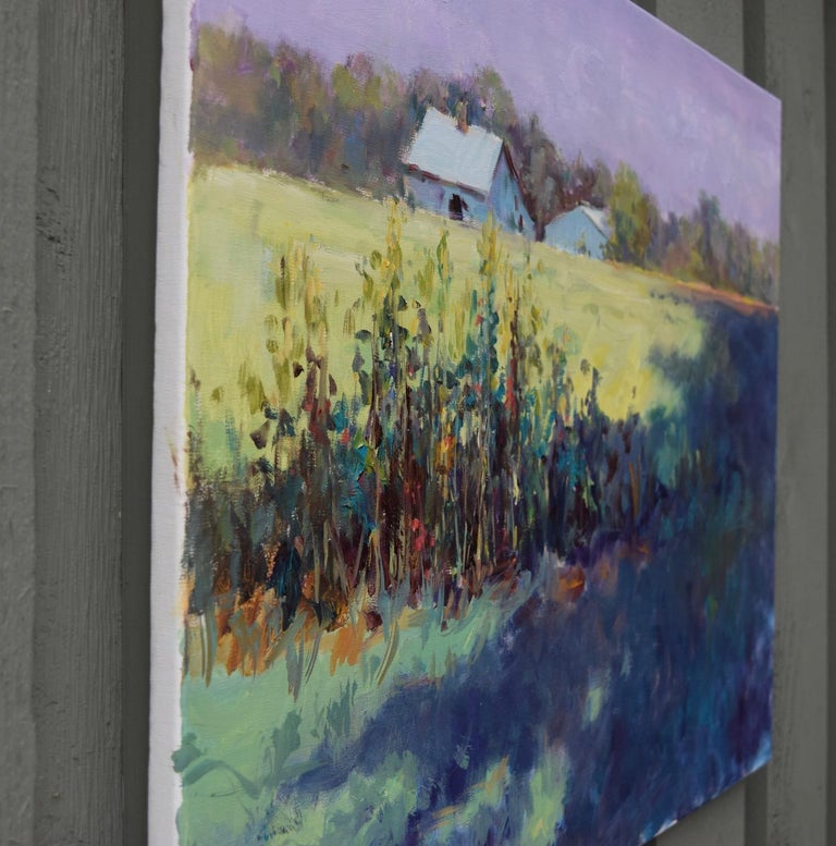 Mickey Cunningham - Ultramarine Umbra, Oil Painting For Sale at 1stDibs