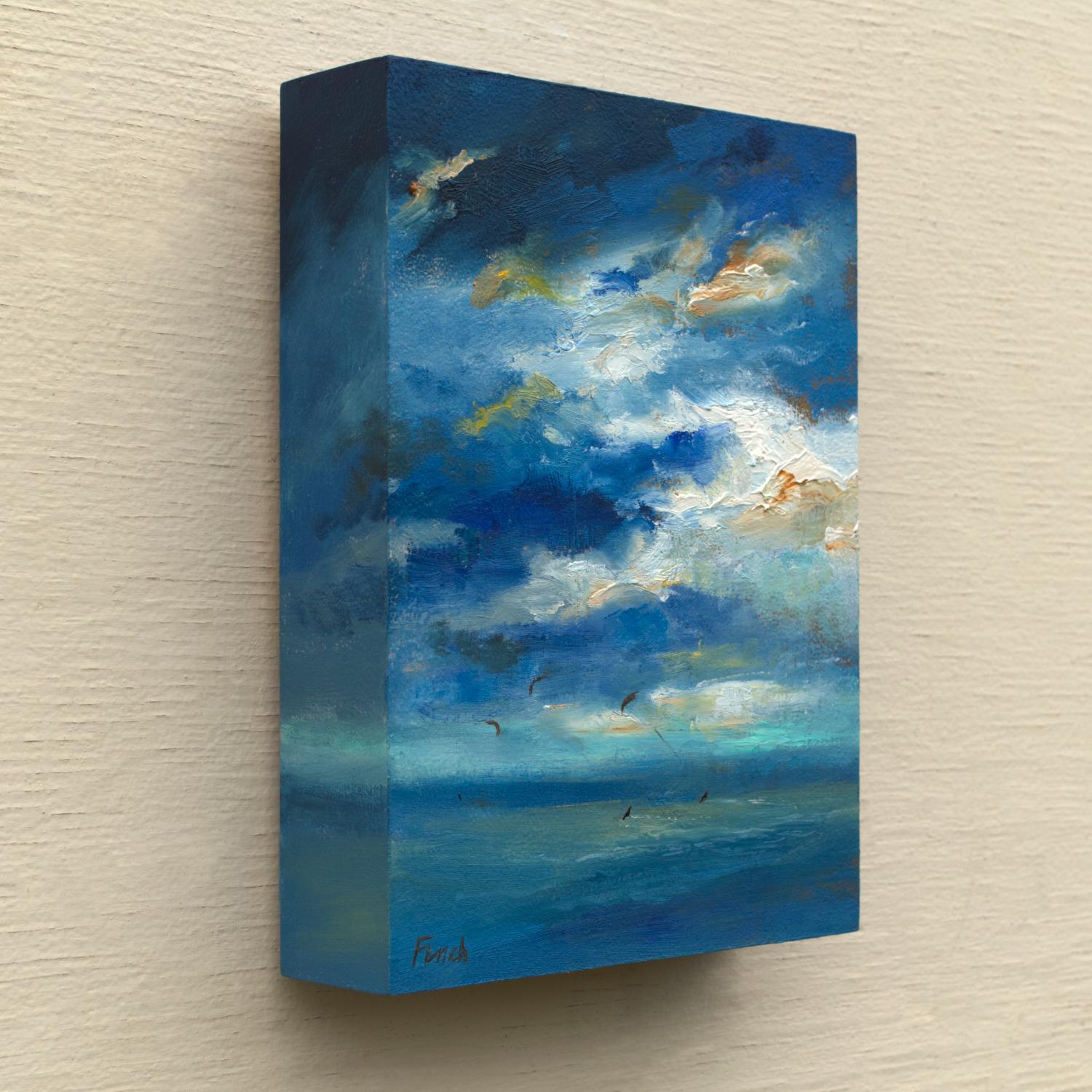 Sheila Finch - The Kite Surfers, Oil Painting For Sale at 1stDibs ...