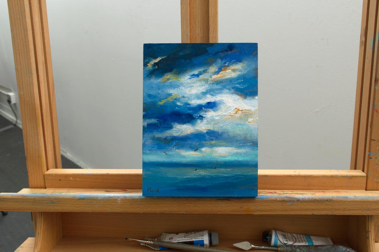Sheila Finch - The Kite Surfers, Oil Painting For Sale at 1stDibs ...