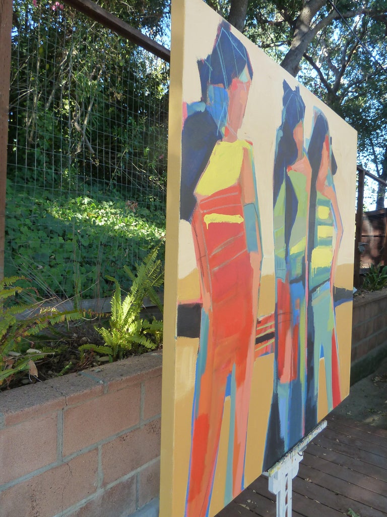 Gail Ragains - Trio, Original Painting For Sale at 1stDibs