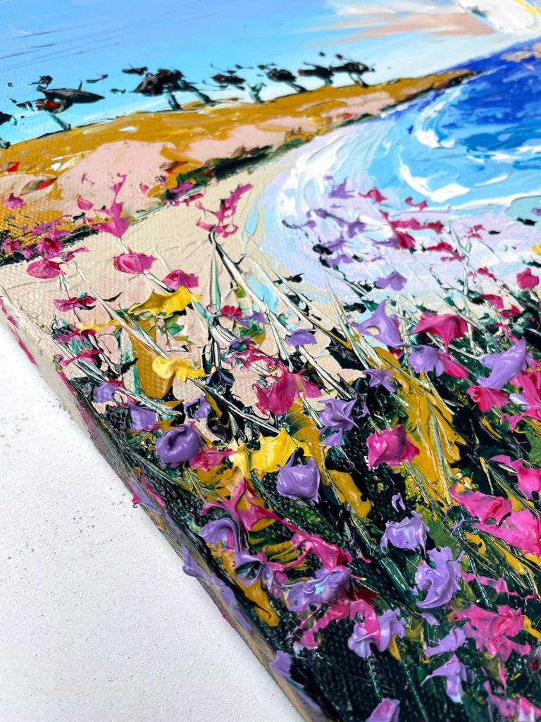 Lisa Elley - Sunset with Monet, Original Painting For Sale at 1stDibs