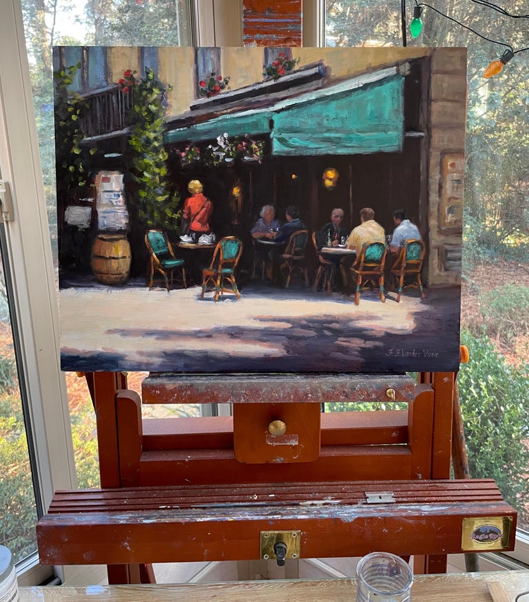 Faye Vander Veer - Shadows of Paris, Oil Painting For Sale at 1stDibs