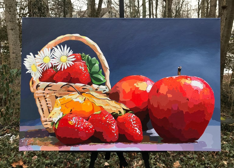 John Jaster - Apples and Strawberries, Original Painting For Sale at ...