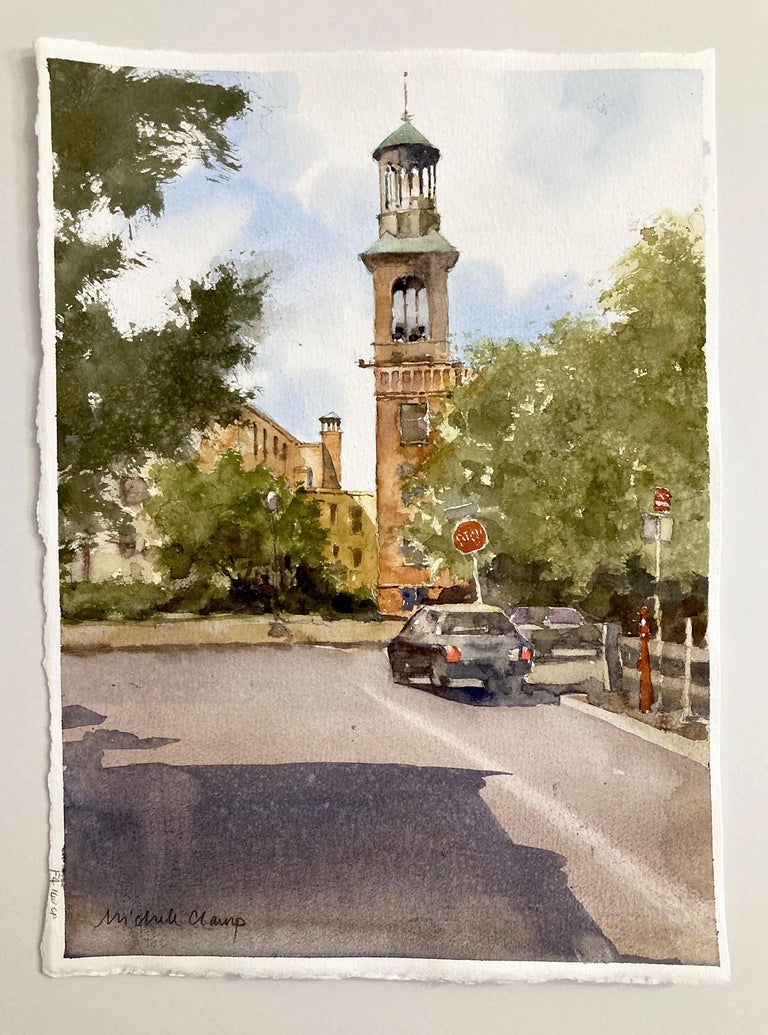 Michele Clamp - Cambridge Street, Original Painting For Sale at 1stDibs