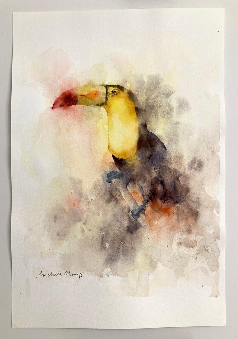 Michele Clamp - Toucan, Original Painting For Sale at 1stDibs