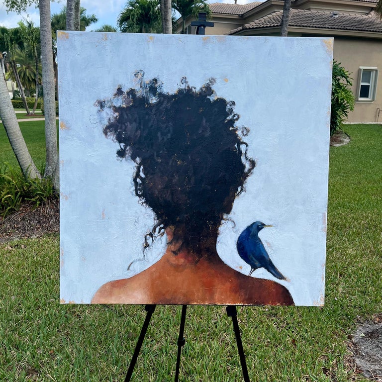 Nava Lundy - Watch Over Me, Original Painting For Sale at 1stDibs