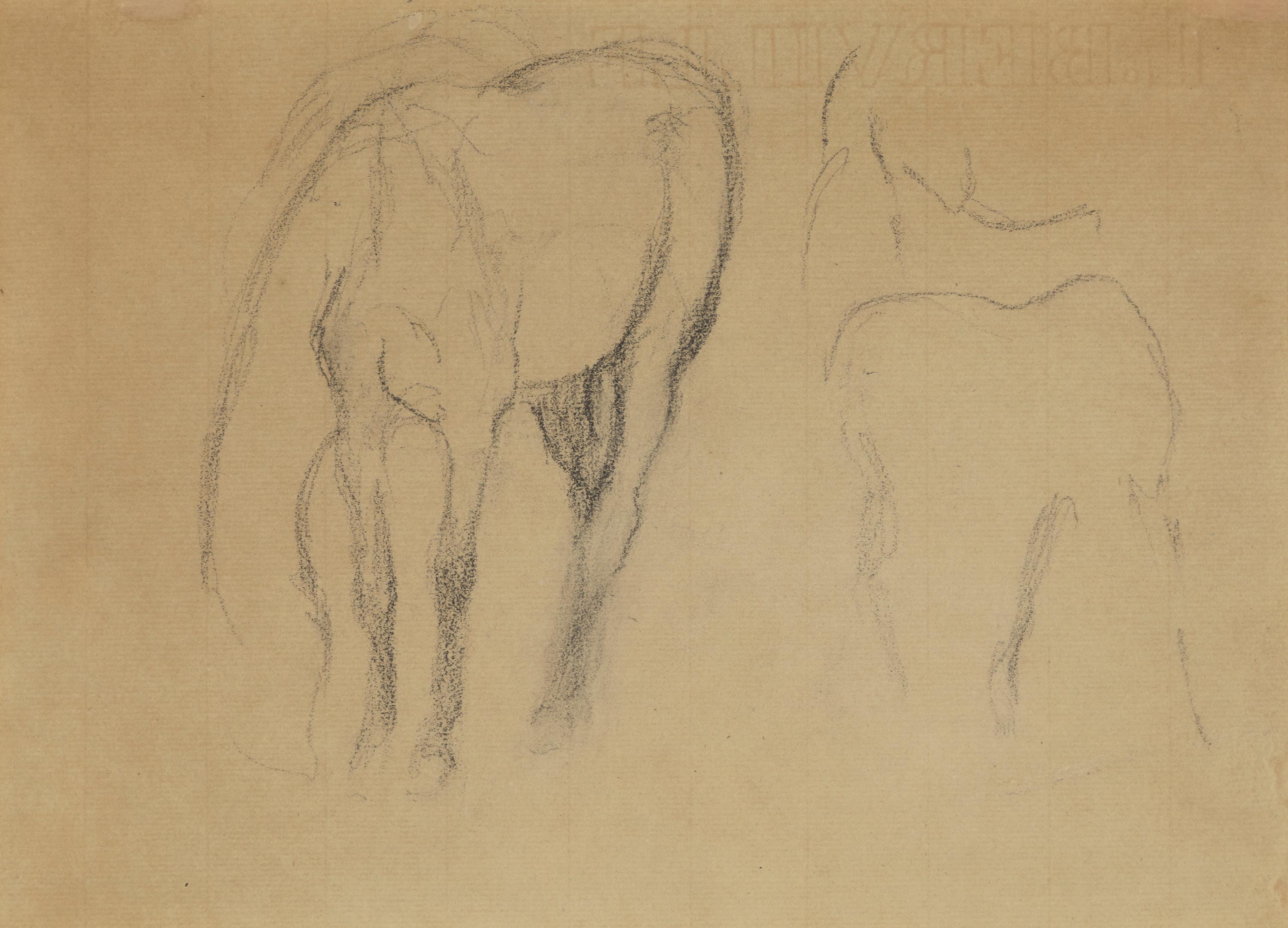 Edgar Degas - "Studies of Horses and Riders" - Degas Sketchbook Drawing ...