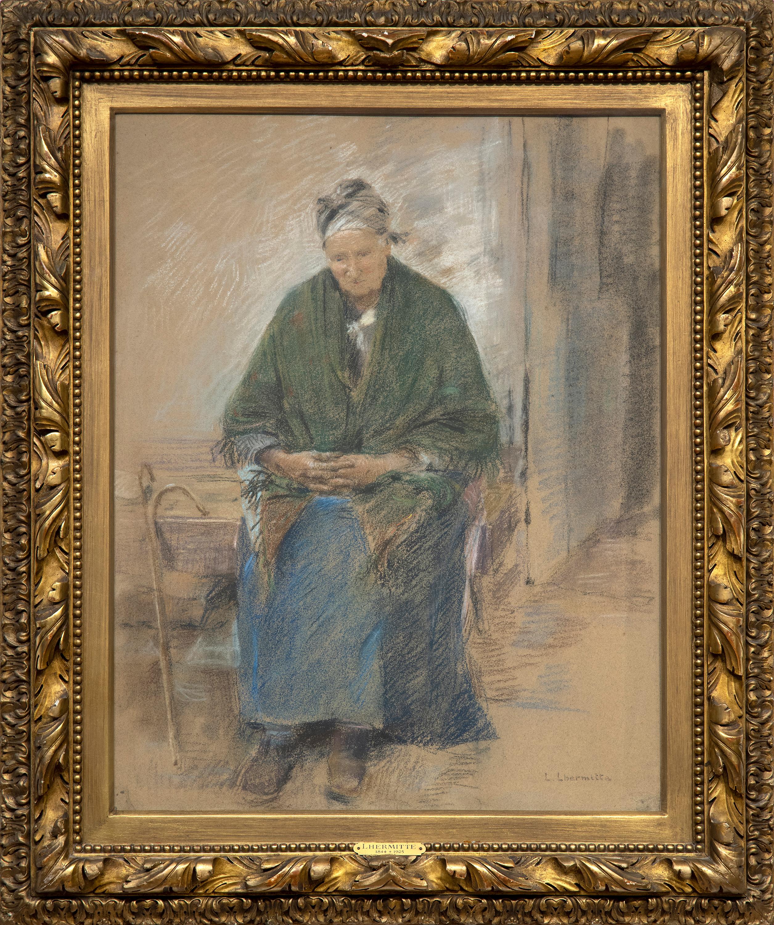 Léon Augustin Lhermitte - Etude de vieille femme For Sale at 1stDibs ...