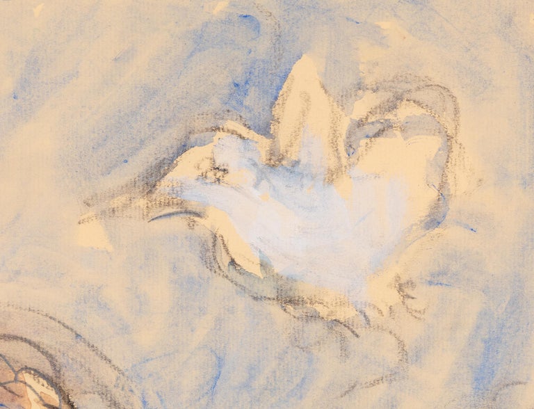 Marc Chagall - Repos du nu rose à l''éventail For Sale at 1stDibs