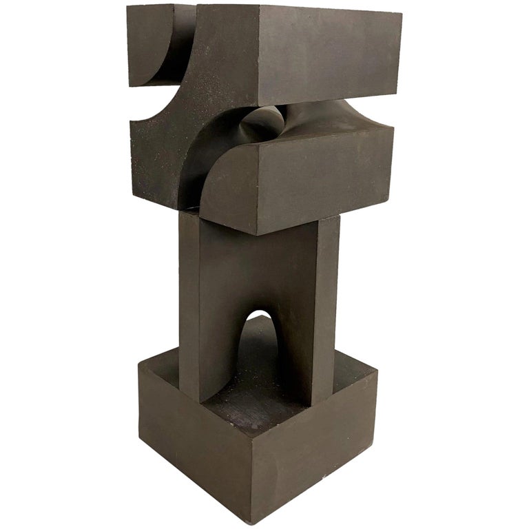 Norman Kenneth Carlberg - Slate Sculpture in Geometric Form at 1stDibs