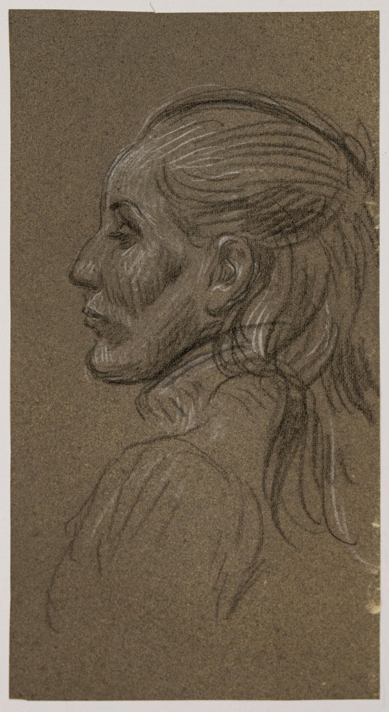 Paul Cadmus - Profile of a Woman For Sale at 1stDibs