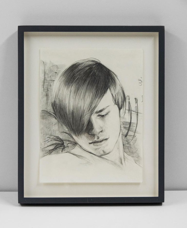 Paul P. - Untitled (Young Man Looking Down) For Sale at 1stDibs