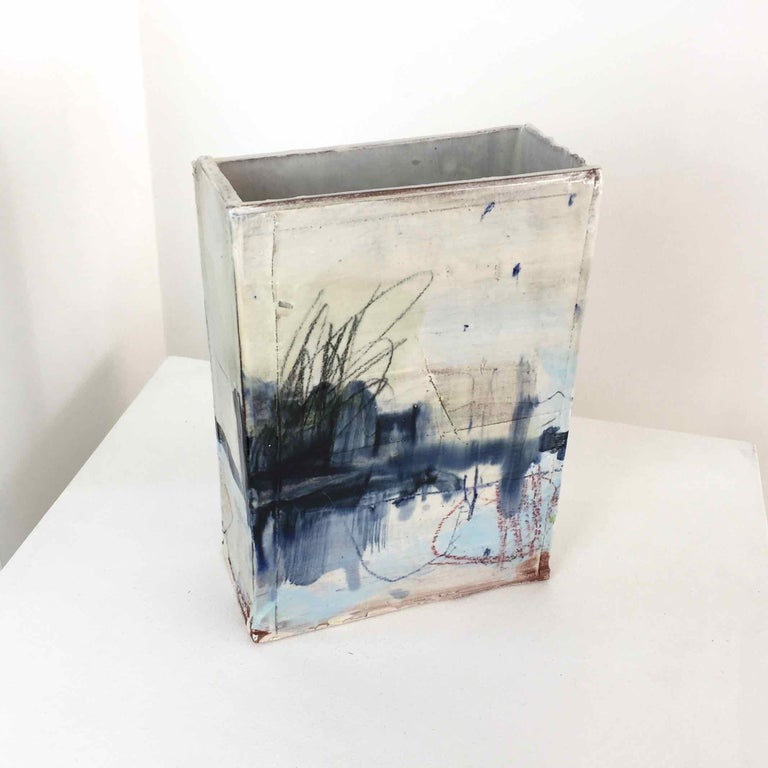 Barry Stedman - Ceramic Slab Vessel with Painted Glaze: To find a place ...