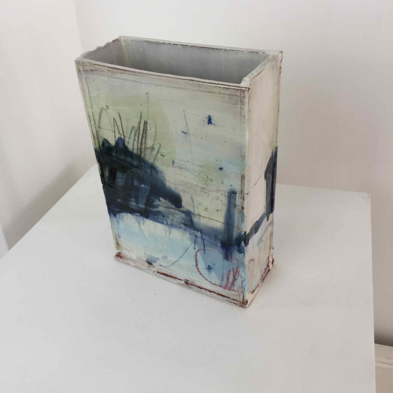 Barry Stedman - Ceramic Slab Vessel with Painted Glaze: To find a place ...