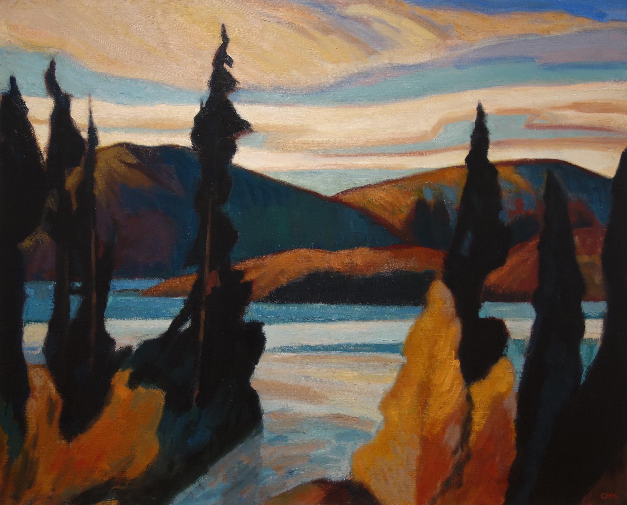 John Cole - John Cole, "Tatler Lake", 1996, oil on linen, 30" x 36" at ...