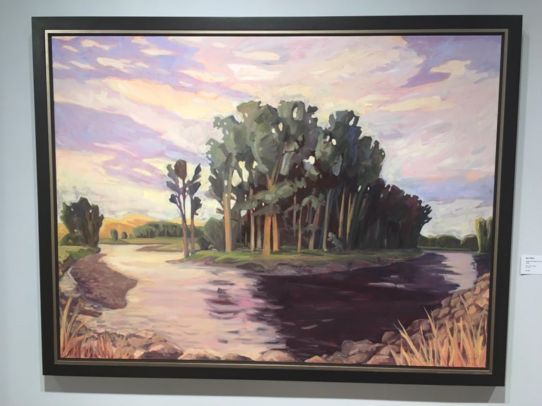 Emily Wood - Emily Wood, "August Evening on the Big Hole River," 2017 ...