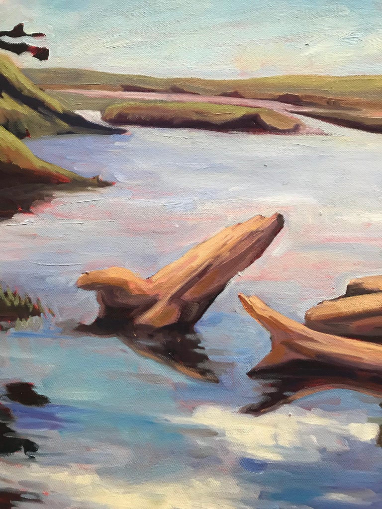 Emily Wood - Emily Wood, "Elk Creek, Washington Coast", 2018, oil on ...