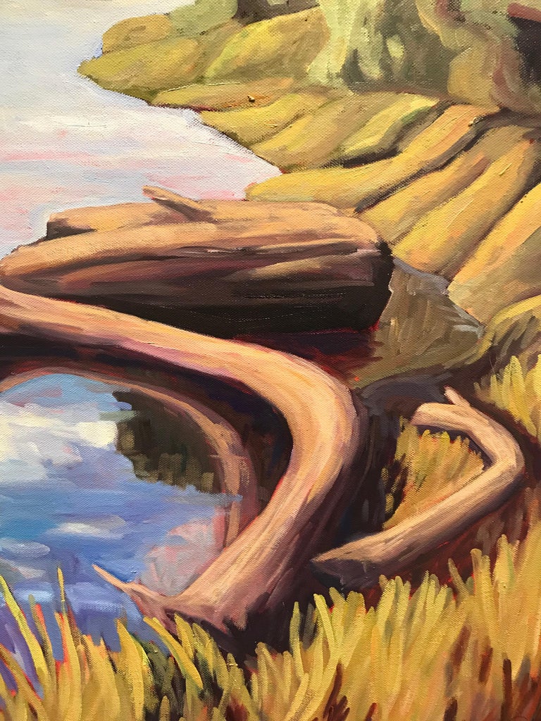 Emily Wood - Emily Wood, "Elk Creek, Washington Coast", 2018, oil on ...