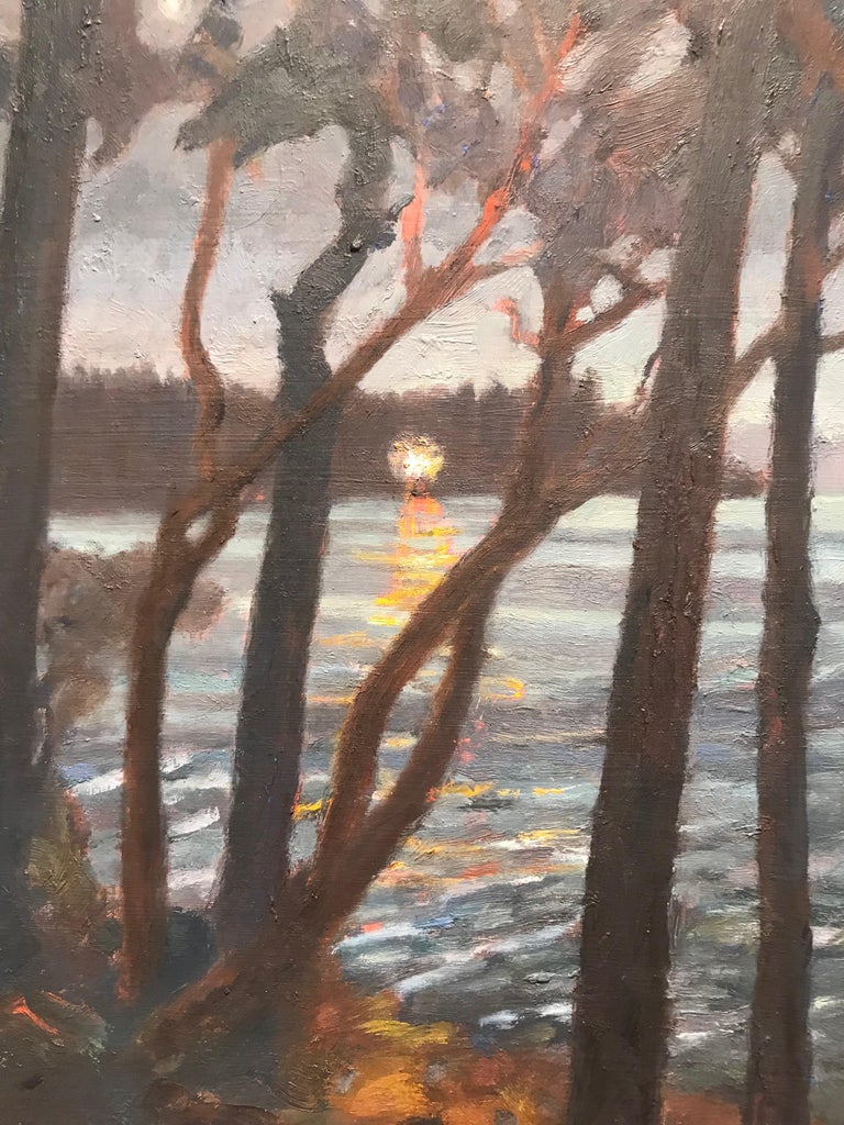 Thomas Wood - Thomas Wood, "Cypress Island Nocturne", 2018, oil on ...